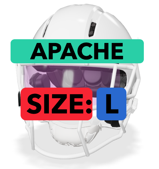 Apache Football Helmet - Lightweight, High-Performance Protection ...